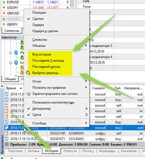 Как из Mql программы получить и изменить период истории выставленный в терминале Mql4 и