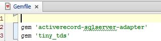 Sql Server Ruby On Rails Set Up MS SQL Connection To Remote Database