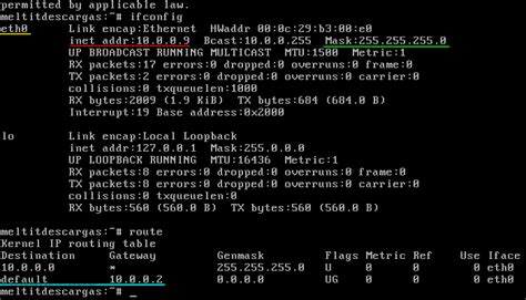 Linux Configuración Internetip Manual Permanente Y Temporal Route