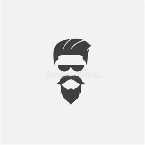 Homme De Salon De Coiffure Avec La Silhouette Masculine De Cheveux Et