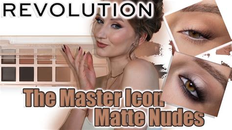 Revolution The Master Icon Matte Nudes Eyeshadow Palette Review 2