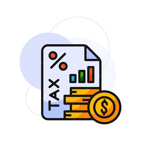 Premium Vector Tax Illustration Design Vector Illustration