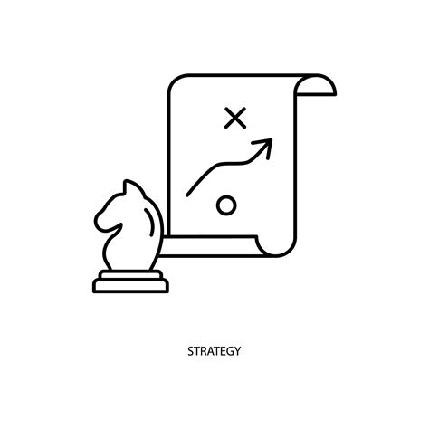 Strategy Concept Line Icon Simple Element Illustration Strategy