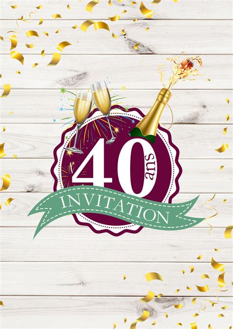 Invitation Anniversaire Ans Carte Invitation Anniversaire Planet My