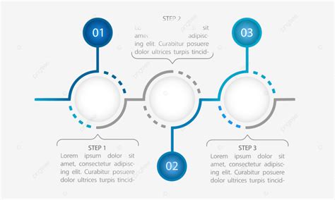Infographic Chart Steps Vector Art Png Blue Educational Round Infographic Chart Design Template