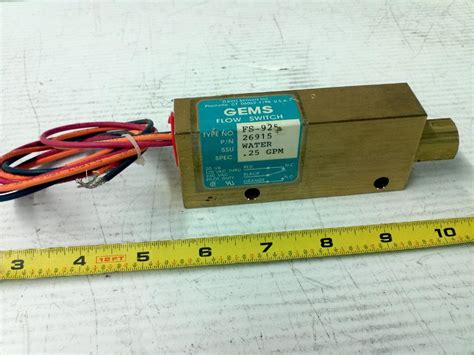 Gems Sensors 26915 Model FS 925 Flow Lab Accessories Plumbing Supplies BMI Surplus