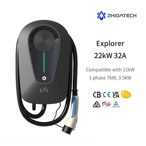 Zhida Tech Phase Kw A Ev Electric Vehicle Charger Eu Standard Ip