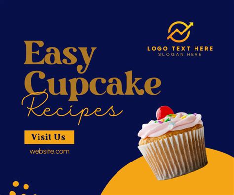 Easy Cupcake Recipes Facebook Post Brandcrowd Facebook Post Maker