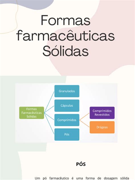 Formas Farmacêuticas Sólidas Pdf Mistura Farmacologia