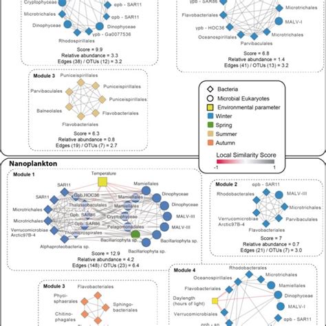 Main Modules In The Core Network Modules With Mcode Score 4 Are Shown