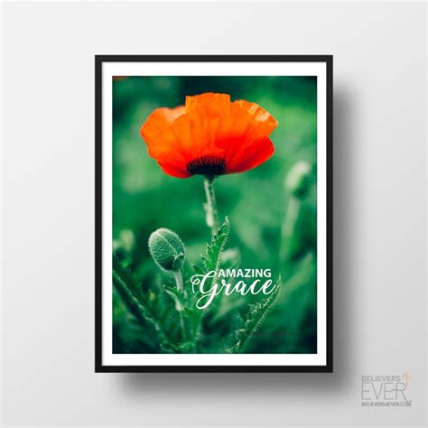 Amazing Grace Christian And Inspirational Poster Wall Art Print