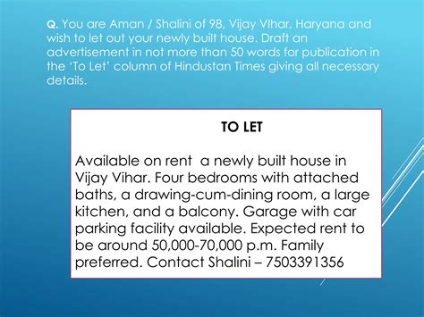 Advertisements Classifieds Class 11 Writing Skills Pptx