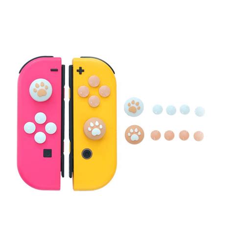 Cat Paw Thumb Grips Buttons For Nintendo Switch Controller Buttons And