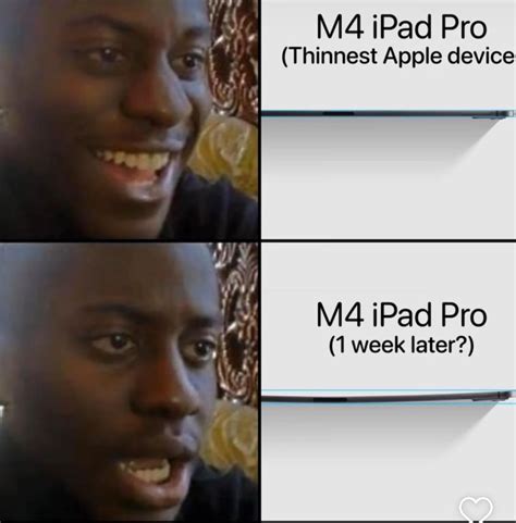 M4 Ipad Pro Is Unnecessarily Thin Rapplesucks