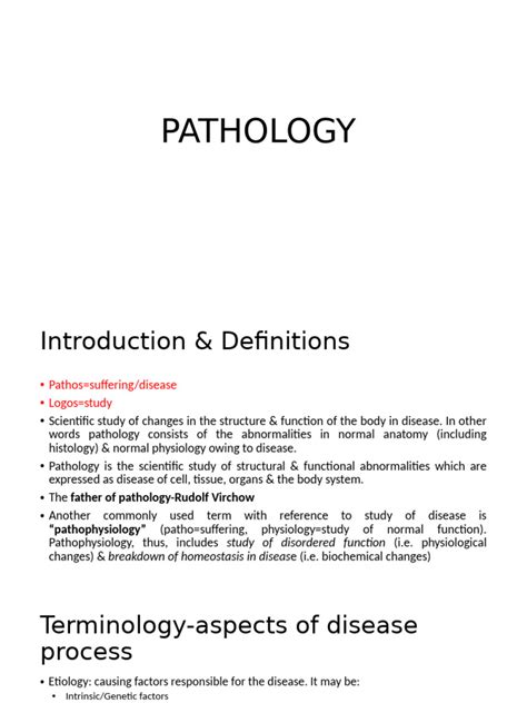 Introduction Pathology Pdf Pathology Clinical Medicine