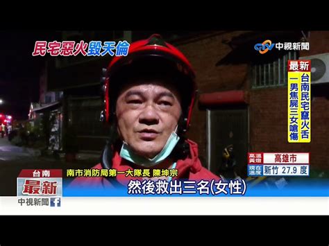 鹽水民宅火警 疑電線走火釀1死3傷│中視新聞 20200704