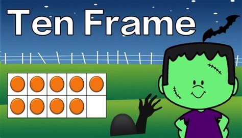 Halloween Ten Frame Subitizing Math Brain Break By Move And Groove Math
