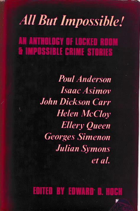 Mysteries Short And Sweet All But Impossible Ed Edward D Hoch