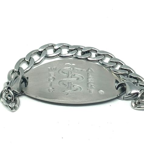 Large Brushed Disc And Chain Medicalert® South Africa
