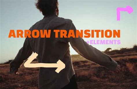 5 ترانزیشن پریمیر مجموعه عناصر فلش Arrow Transition