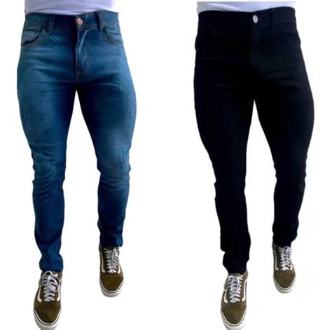 Kit Calça Jeans Masculina Skinny Slim C Elastano Frete grátis