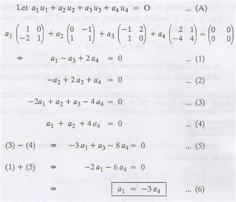 Linear Dependence And Linear Independence