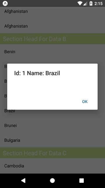 Example To Make Section List In React Native About React