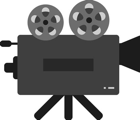 Monochrome Old Classic Movie Film Projector Icon 12486314 Png