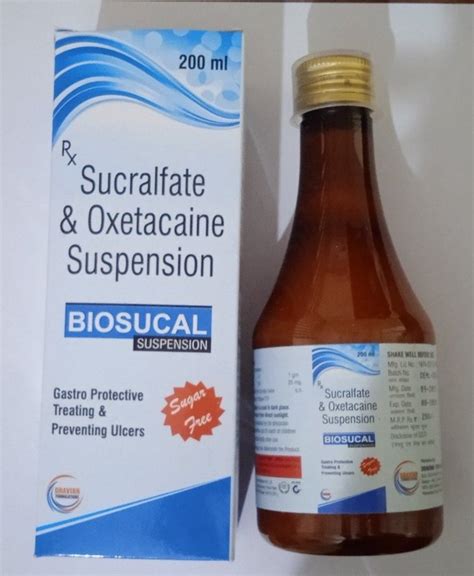 Sucralfate Oxetacaine Suspension 200 Ml At Rs 52 Bottle In Chandigarh
