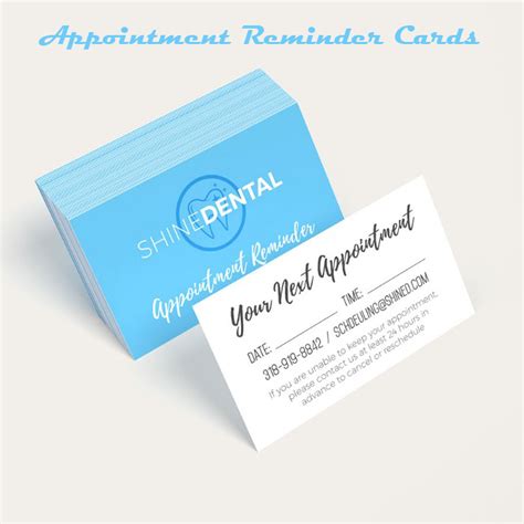 Appointment Reminder Cards Appointment Reminders