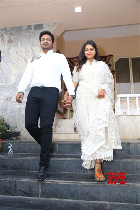 Manchu Manoj And Bhuma Mounika Visit To Sv Subba Reddy Garu House