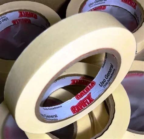 Cinta De Papel 18mm X 50m Rapifix Pack 6 Rollos Uso General