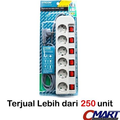 Uticon Electric Plug Socket 6 Port Socket Outlet St 1682sw New Code