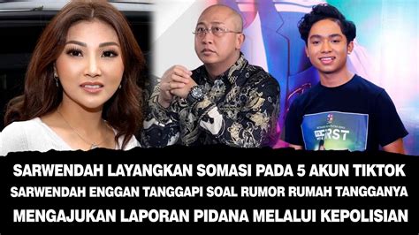 Sarwendah Layangkan Somasi Pada 5 Akun TikTok Sarwendah Enggan