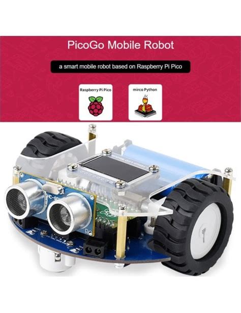 Robot Móvil Waveshare Picogo Basado En Raspberry Pi Pico Autoconduc