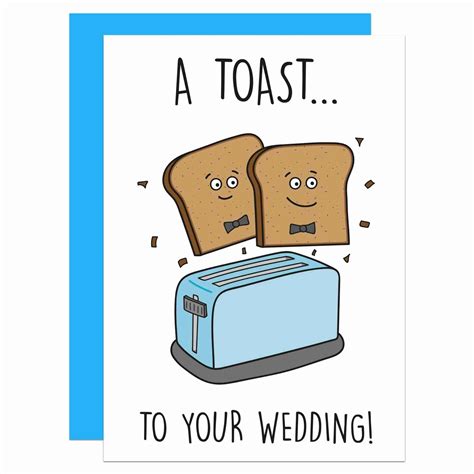 Toast To Your Wedding Gay Congratulations Pun Card TeePee Creations
