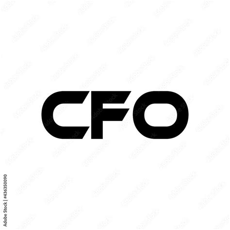 Cfo Letter Logo Design With White Background In Illustrator Vector