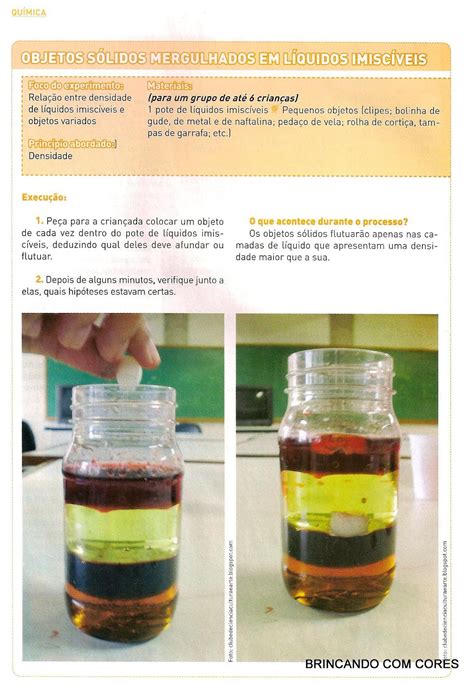 Experiências De Ciências Para Crianças SÓ Escola