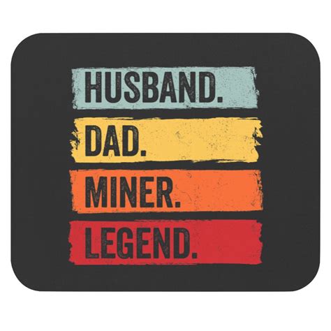Vintage Husband Dad Miner Legend Mine Operator Mining 2 Mouse Pads Sold