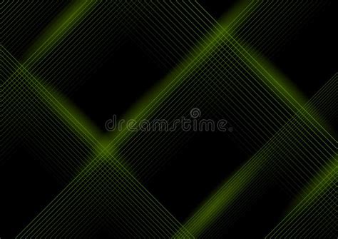 Green Minimal Lines Abstract Futuristic Tech Background Stock Vector