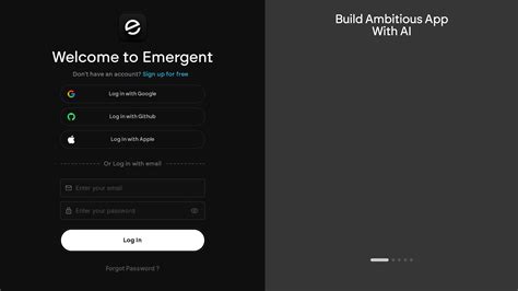 emergent ai powered agentic vibe coding platform