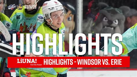 Highlights Windsor Vs Erie March 11th 2025 Youtube