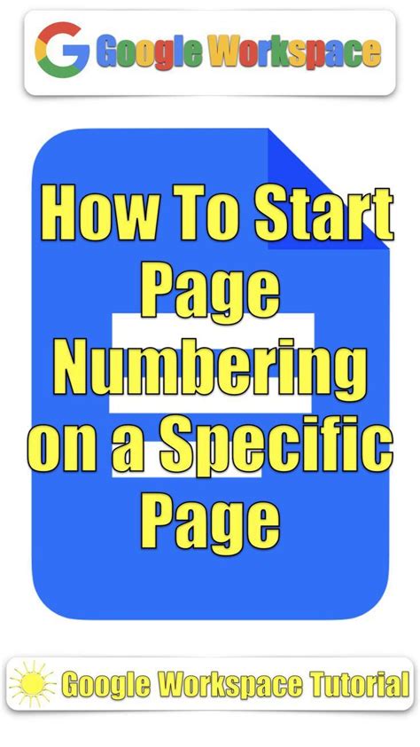 how to start page numbering on a specific page artofit