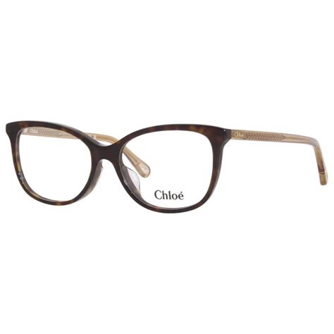Chloe Ch0013oa 001 Eyeglasses Women`s Havanabrown Full Rim Rectangle
