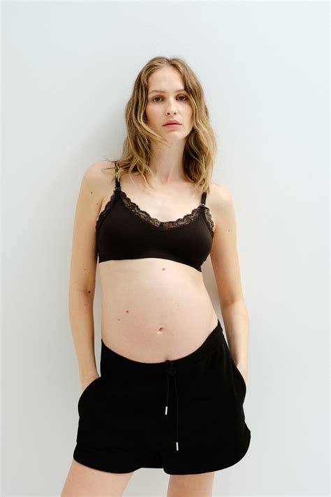 Mama 2 Pack Seamless Padded Nursing Bras Light Beigeblack Ladies