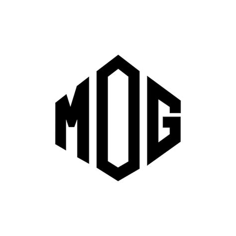 Premium Vector Mog Letter Logo Design With Polygon Shape Mog Polygon