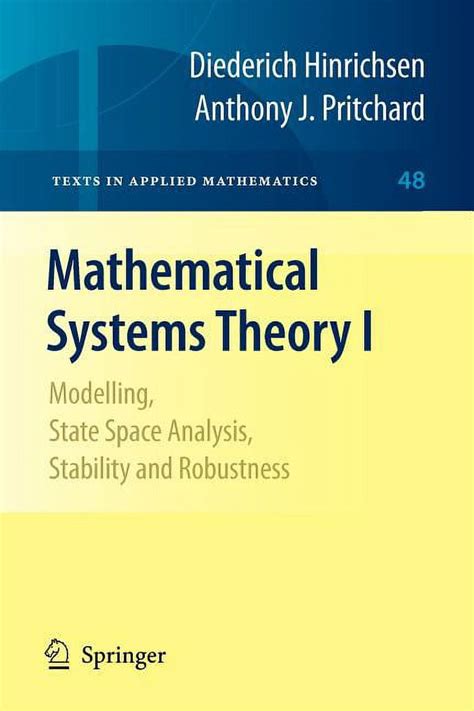 Texts In Applied Mathematics Mathematical Systems Theory I Modelling