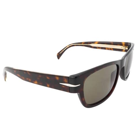 David Beckham Rectangular Sunglasses In Green For Men Lyst