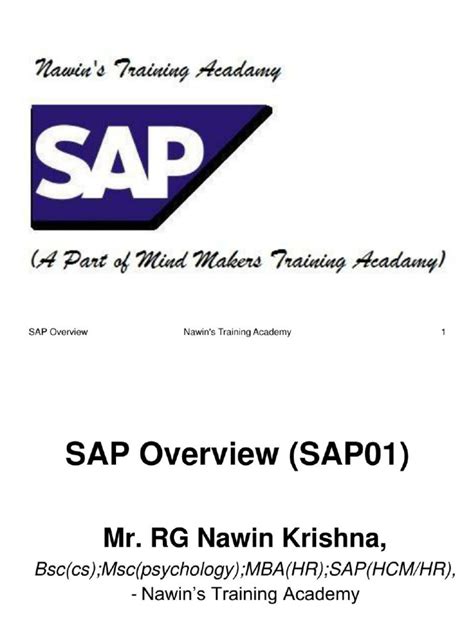 Sap Ecc Overview Pdf