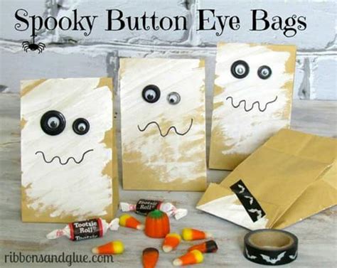 Dulceros De Halloween Con Bolsas De Papel